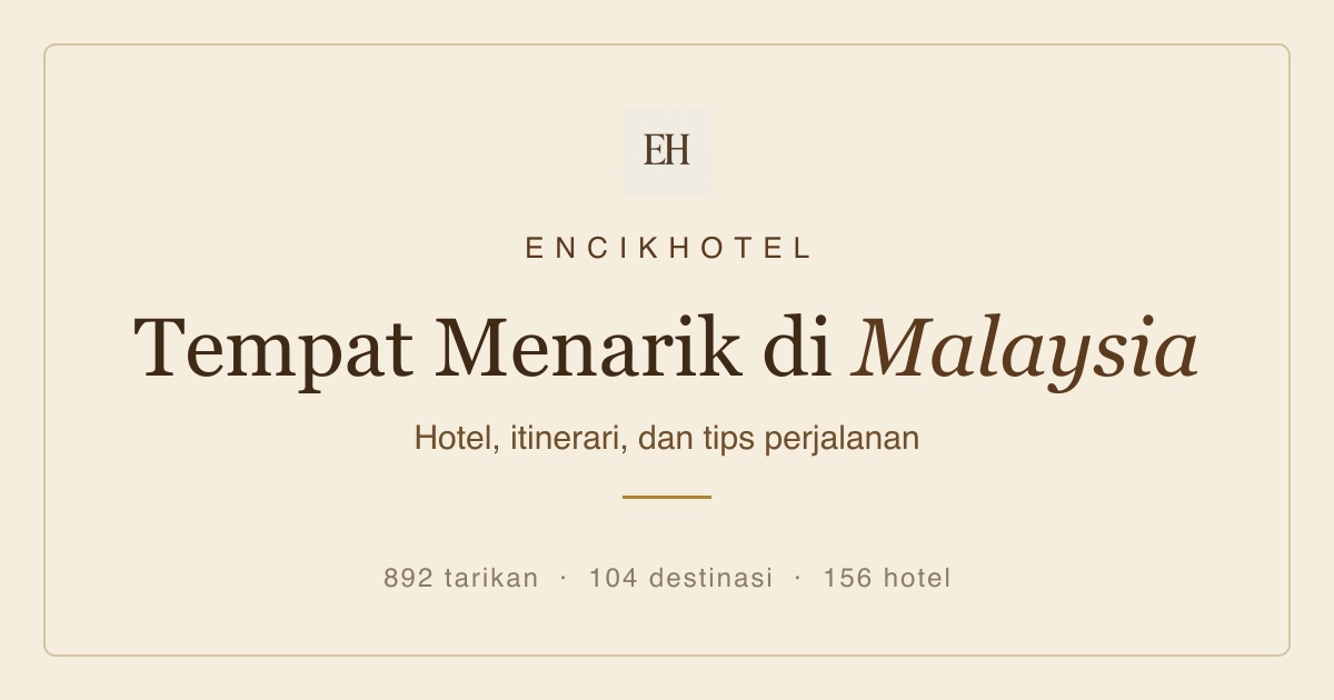 Tempat Menarik di Penang: 89 Tarikan Warisan UNESCO 2026 | Encik Hotel